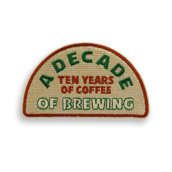 A Decade Of Brewing - Embroidered Patch Set | Dutch Colony Coffee Co.